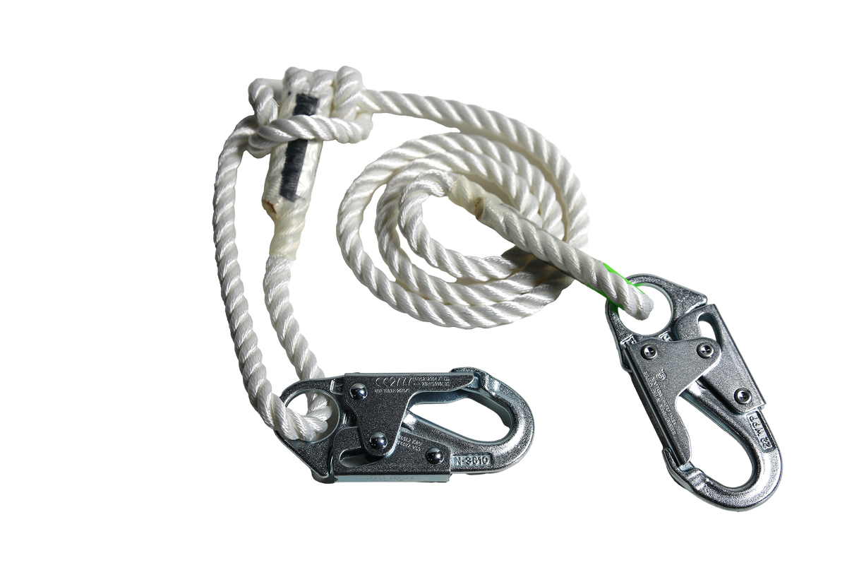 BUCKINGHAM 3' TO 6' ADJUSTABLE 3-STRAND LANYARD — Bartlett Arborist Supply