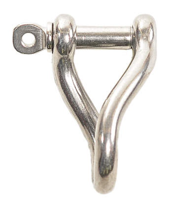 Small Stainless Steel Twisted Clevis — Bartlett Arborist Supply