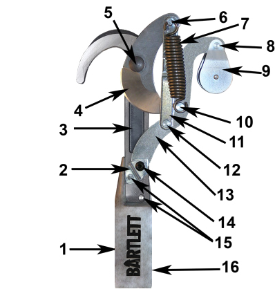 Bartlett Pruner Head Parts — Bartlett Arborist Supply